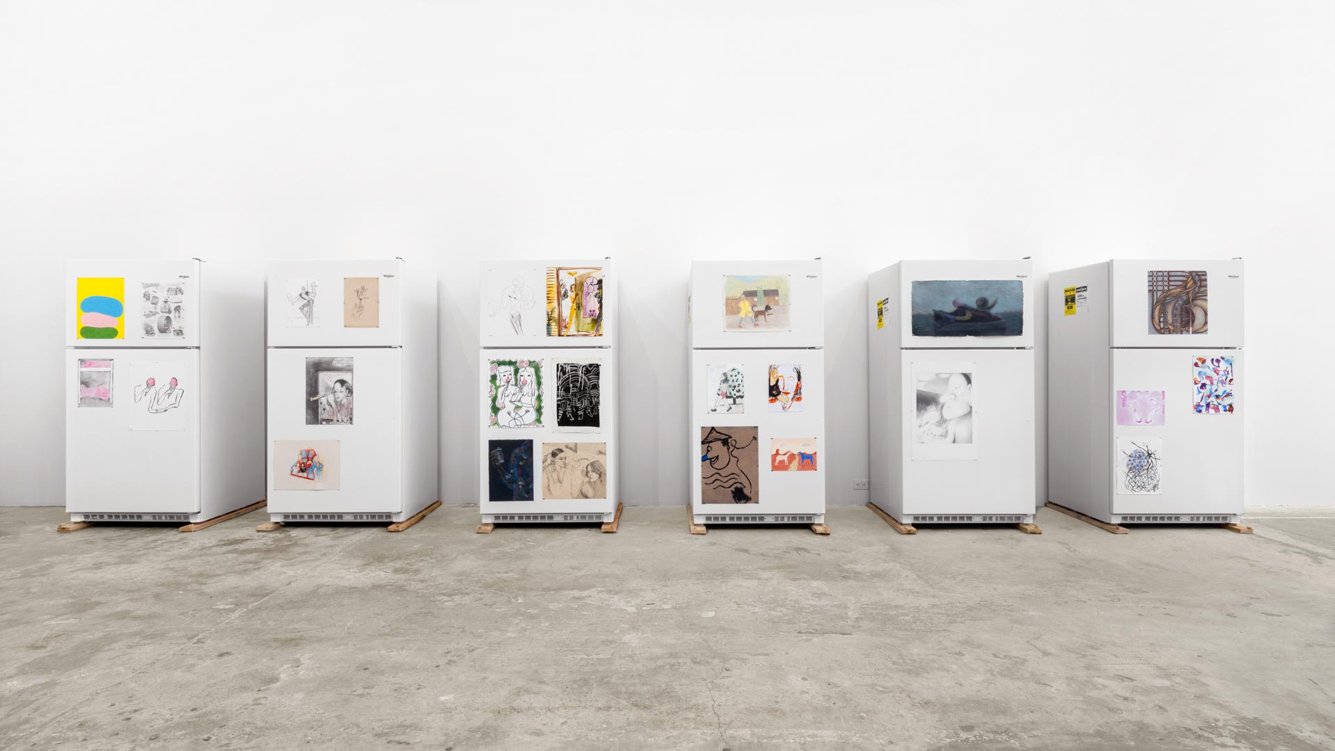 Works on Paper on Fridges at Harkawik – Art Viewer