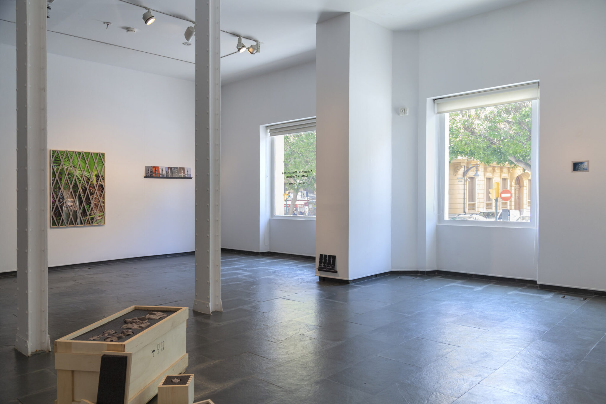 Antonio R. Montesinos and Natalia Cardoso at Galería Isabel Hurley ...