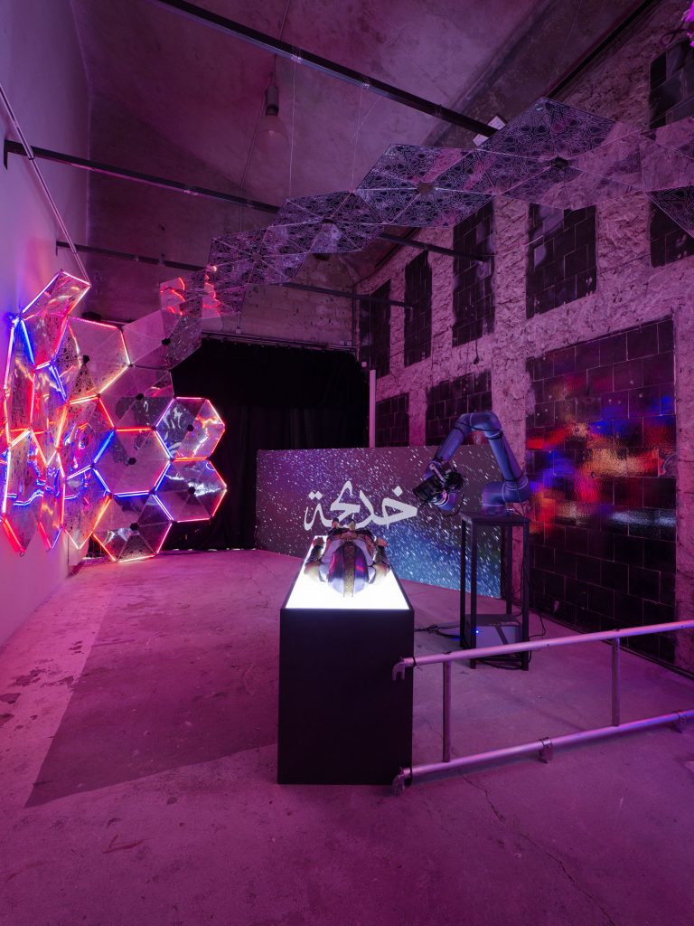 Sara Ouhaddou and Mounir Ayache at Passerelle Centre d’art contemporain ...