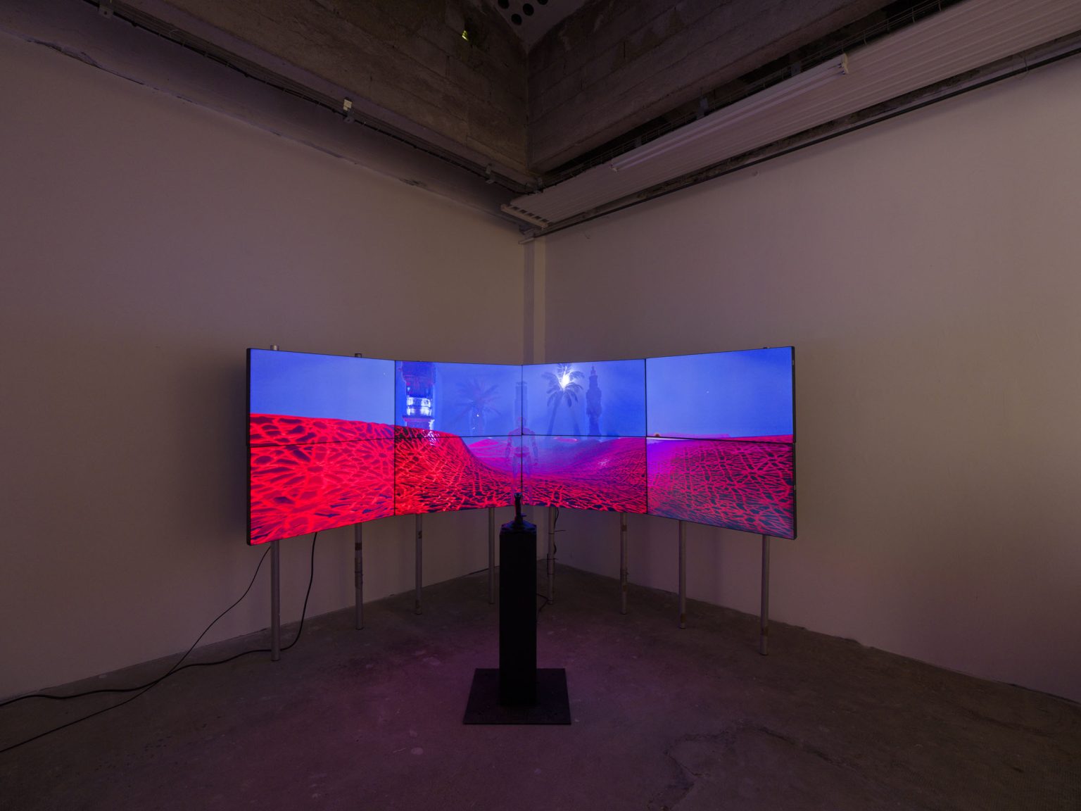 Sara Ouhaddou and Mounir Ayache at Passerelle Centre d’art contemporain ...